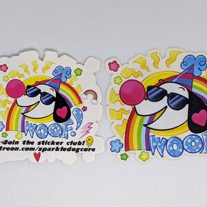 RAINBOWS & SUNSHINE WOOF Clear Sticker - Etsy