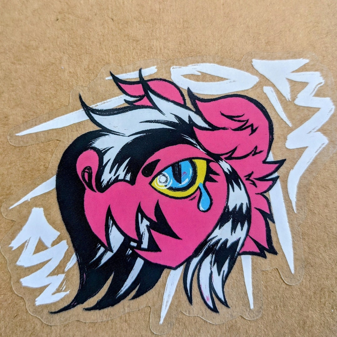 Sparkledog Graffiti: Clear Sticker - Etsy