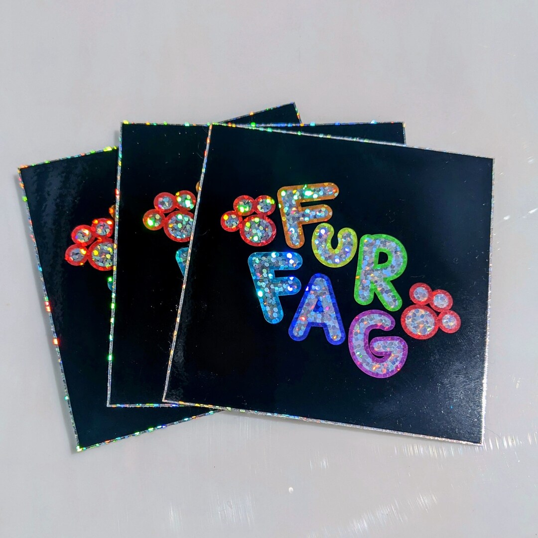 Uncensored: Glitter Sticker - Etsy