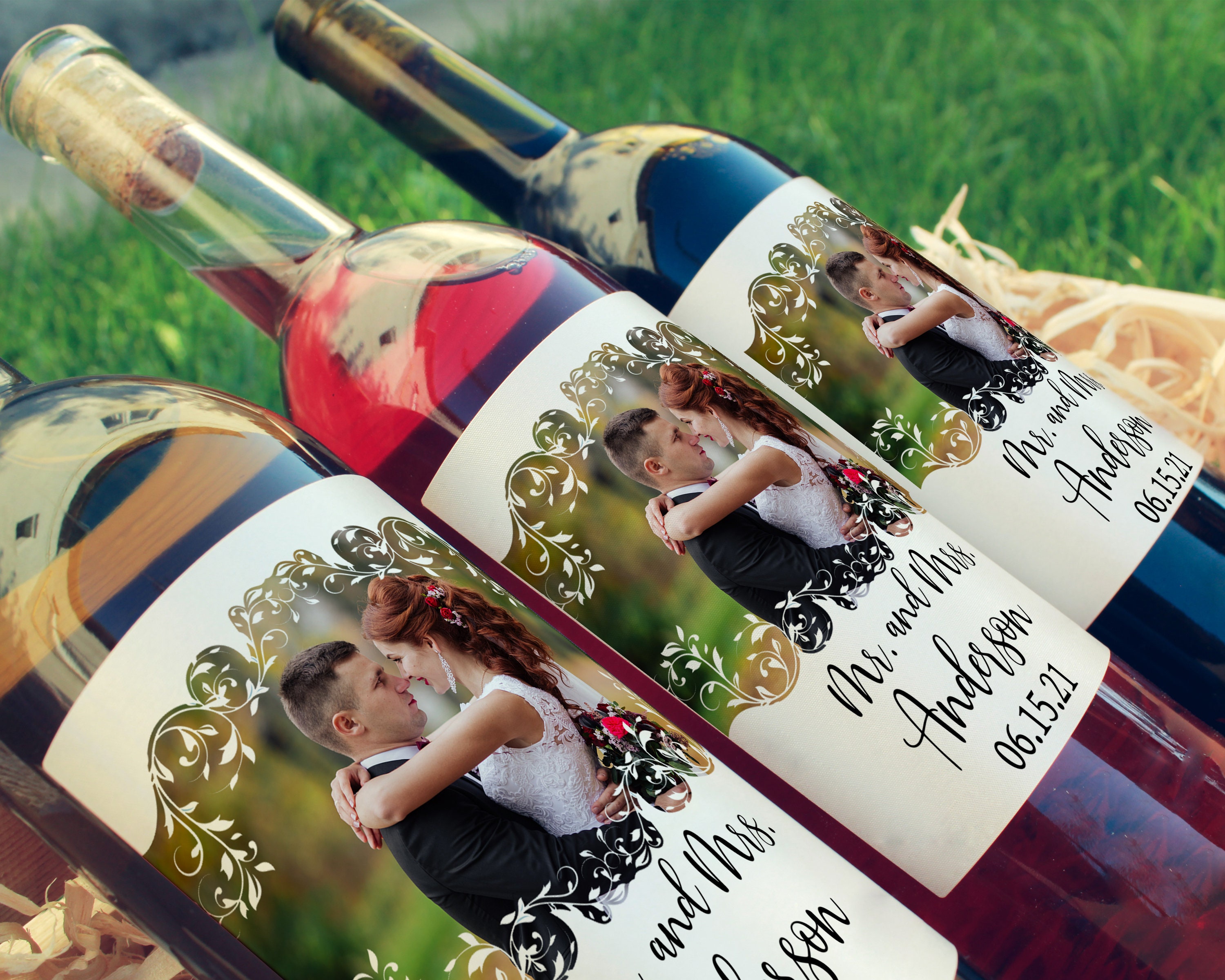 Picture Wine Labels Photo Wine Labels Wedding Wine Labels - Etsy