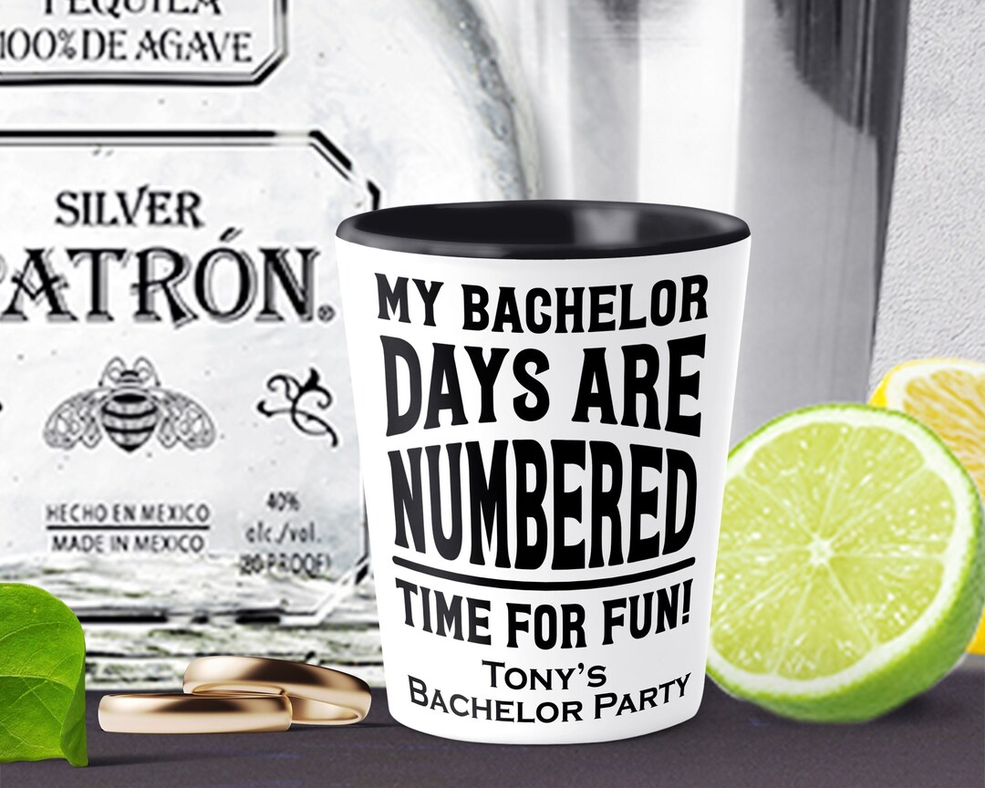 Bachelor Party Shot Glasses Personalized Bachelor Party Favors Gifts ...