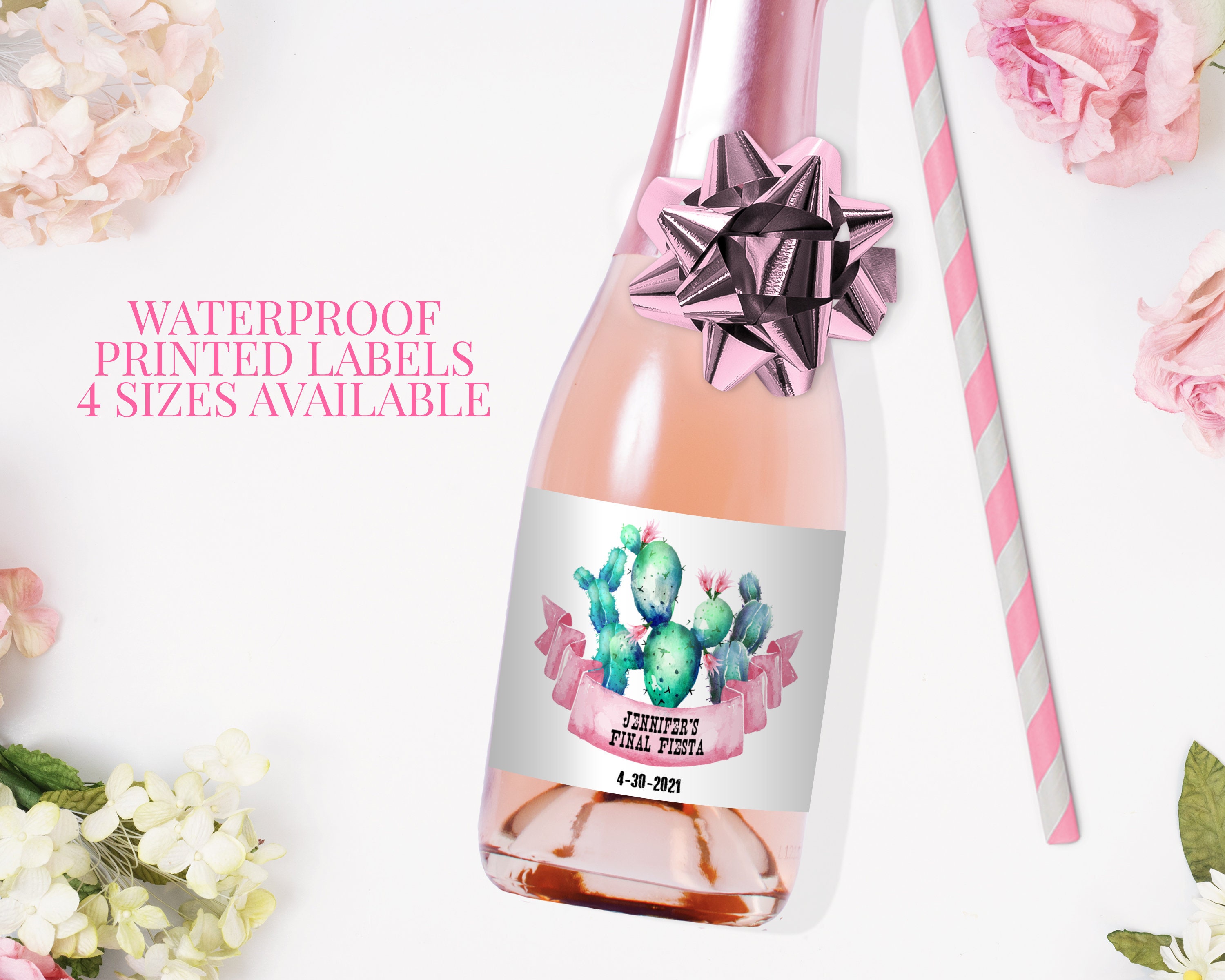 Bachelorette Champagne Bottle Labels Print Bridal Shower Mini - Etsy