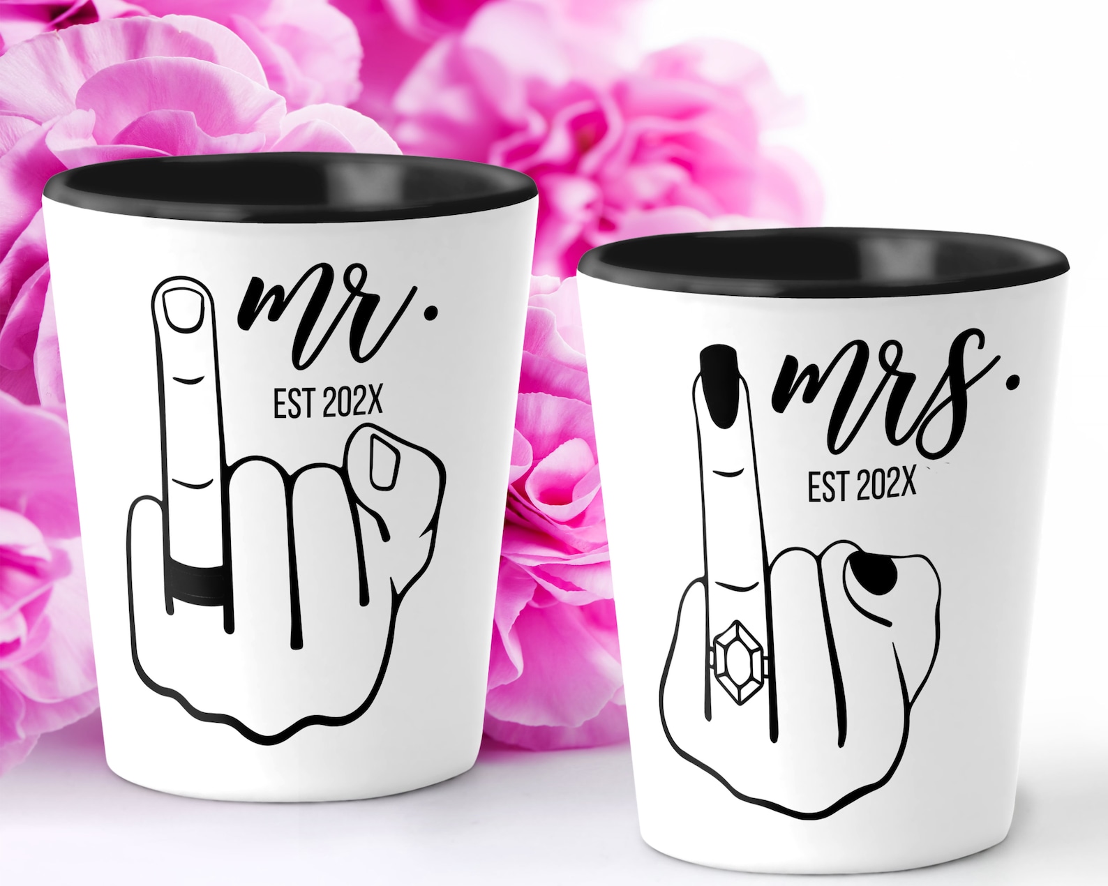 Matching Couples Shot Glass Gifts Unique Gifts for Couples Newly Wed ...