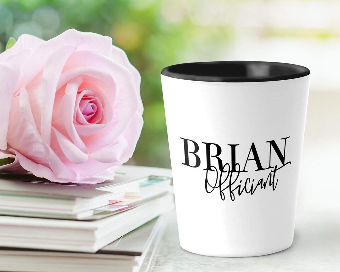 Personalized Officiant Proposal Shot Glass Gifts Wedding Officiant ...