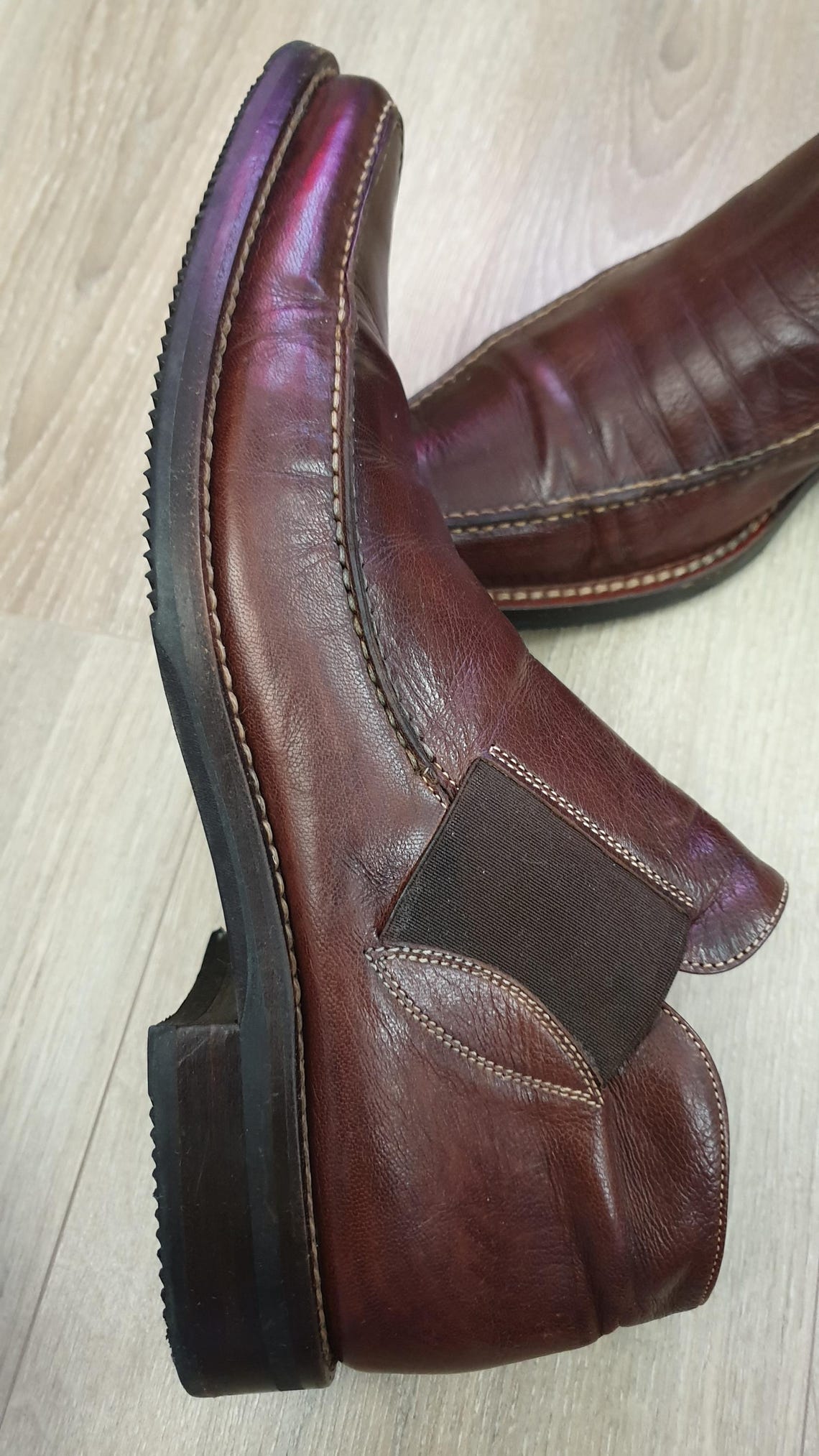 Fabi Made in Italy RARE Vintage 90' Men's Genuine Leather Ankle Shoes ...