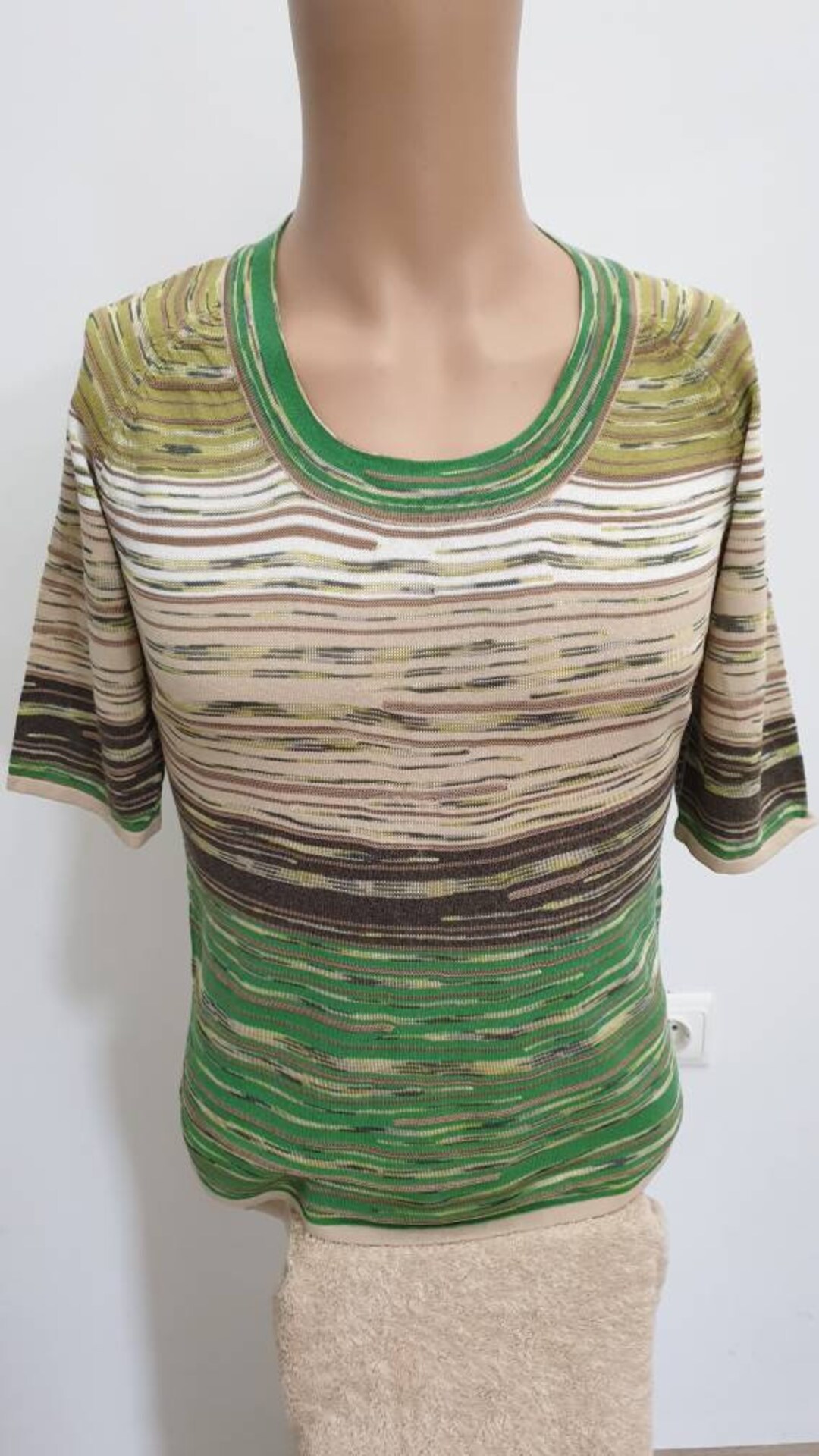Mayerline Brussels,beautiful Luxury Women's Blouse,viscose, Coton,green ...