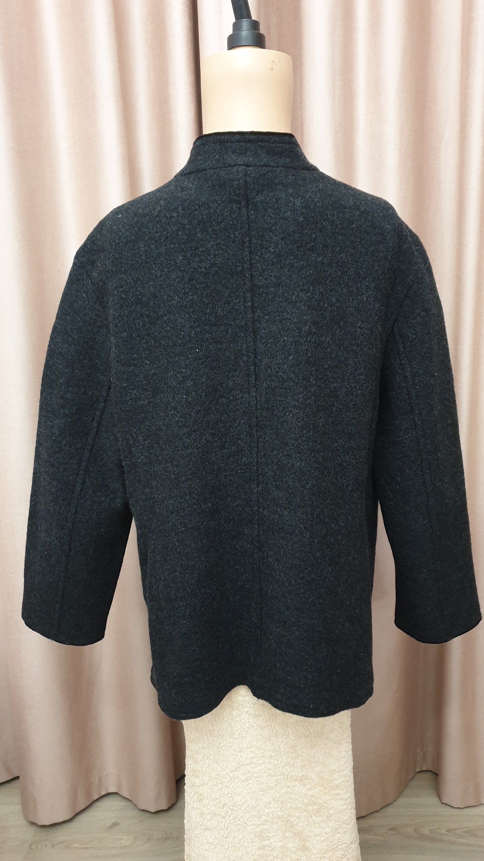 Bogner RARE Luxury Trachten Virgin Wool Jacket, Dark Gray/black Color ...