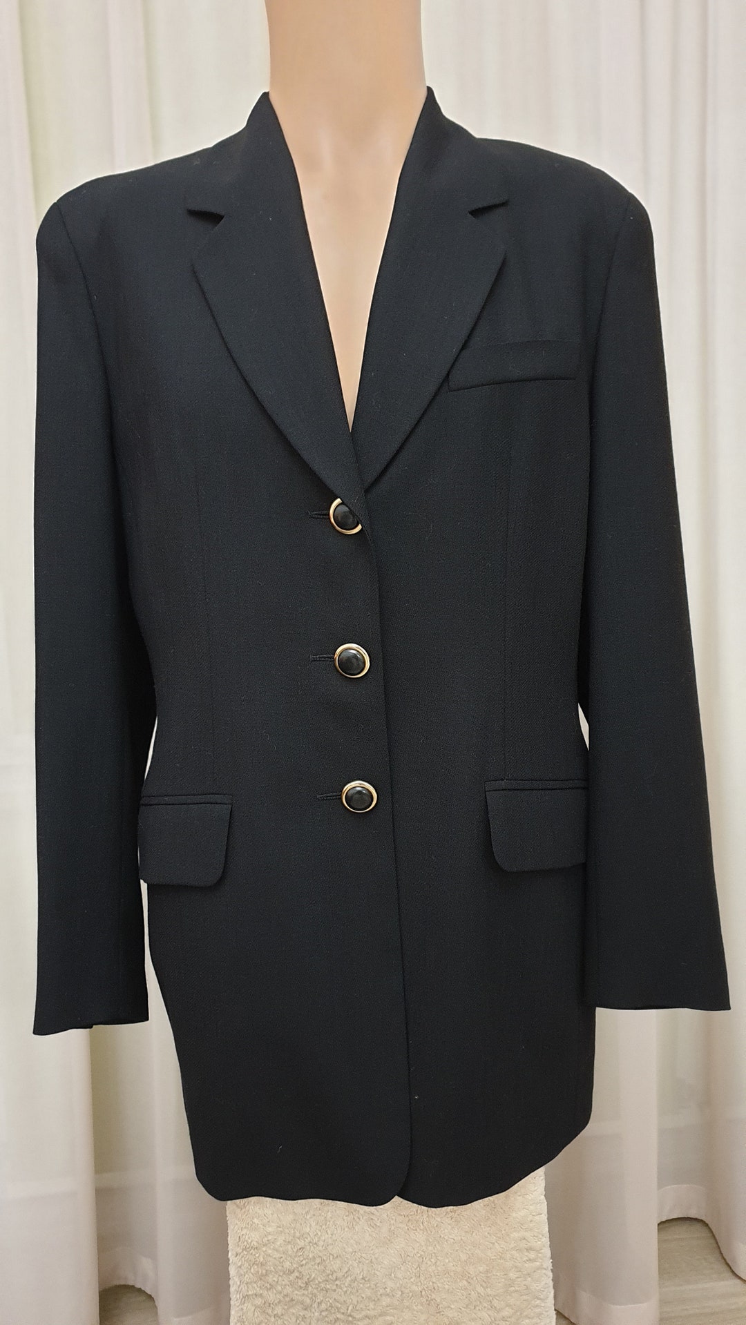Bogner Made in Germany Top Luxury Women's Jacket,very Thin Wool,black ...