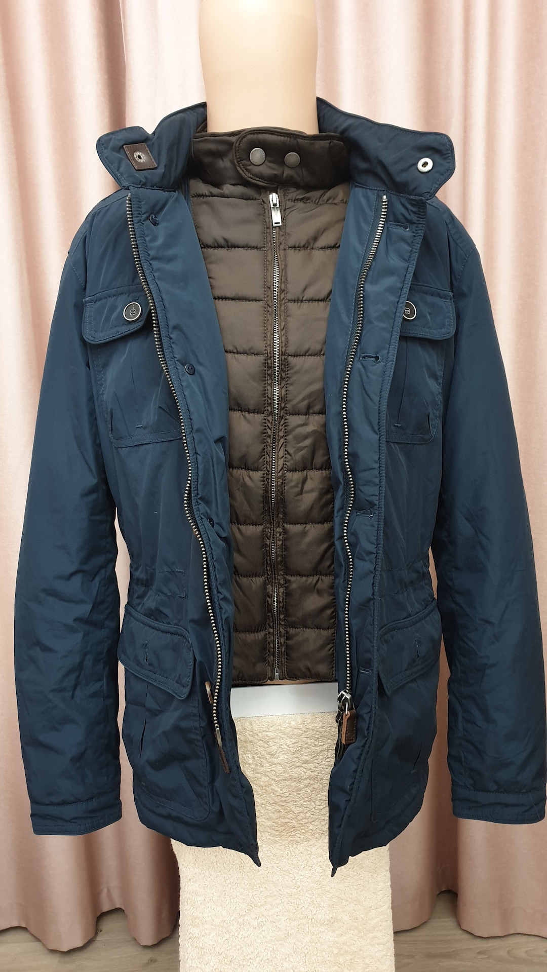 Gutteridge Sport Performance Luxury Men's Jacket,polyester,dark Blue ...