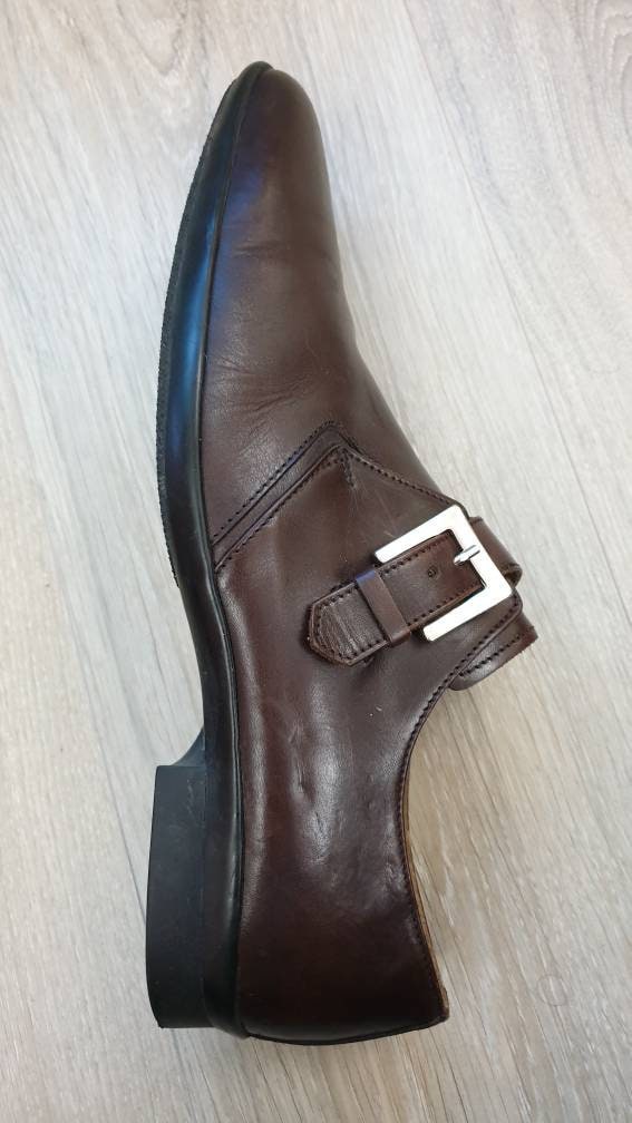 Pollini Made in Italy,top Luxury Men's Genuine Leather Shoes,color Brown,size EU-42 - Etsy