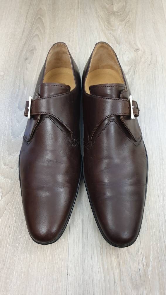 Pollini Made in Italy,top Luxury Men's Genuine Leather Shoes,color Brown,size EU-42 - Etsy