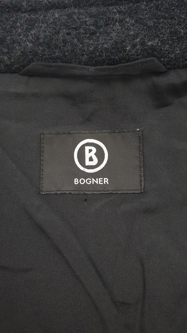 Bogner RARE Luxury Trachten Virgin Wool Jacket, Dark Gray/black Color ...