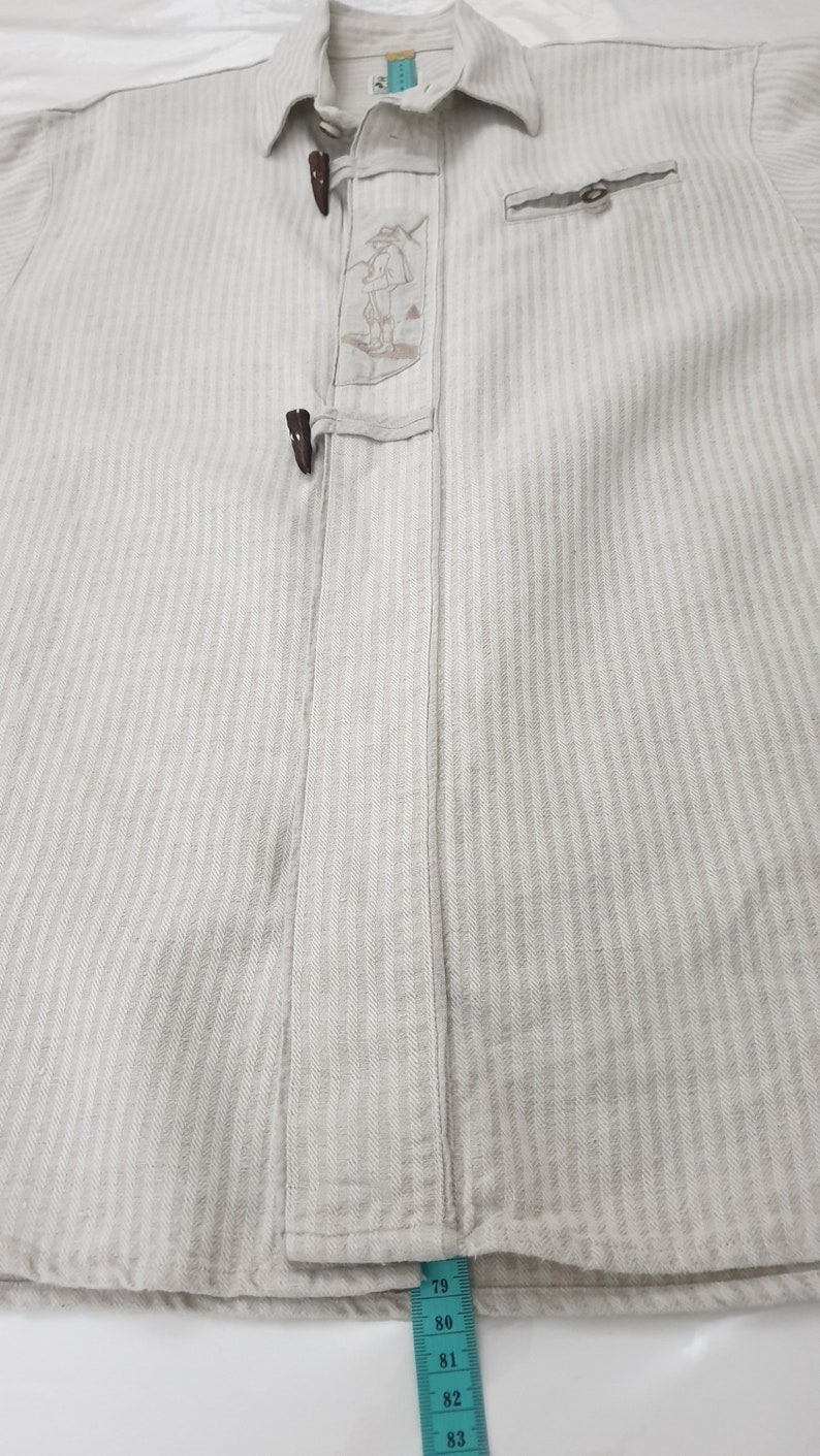 Distler Original Tyrolean Men's Shirt,embroidered,lin/coton, Color ...