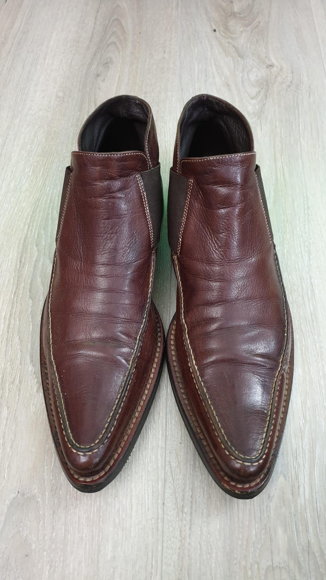Fabi Made in Italy RARE Vintage 90' Men's Genuine Leather Ankle Shoes ...
