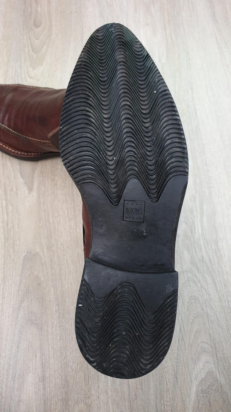 Fabi Made in Italy RARE Vintage 90' Men's Genuine Leather Ankle Shoes ...