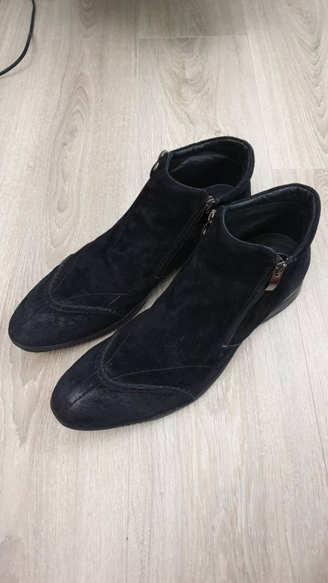 Roberto Botticelli Made in Italy, Suede Hi Top Men's Shoes,luxury,black Color,size EU-44/45 - Etsy