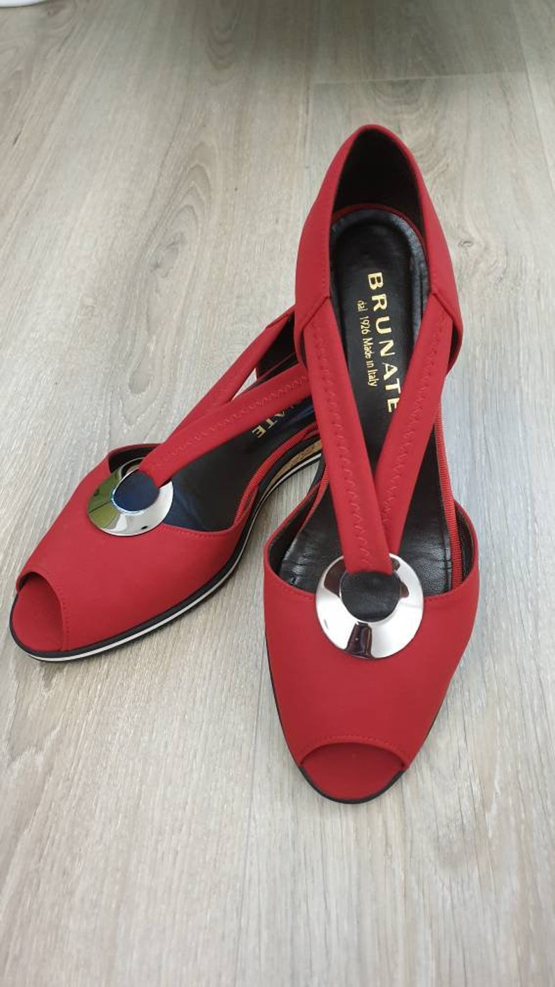 Brunate Made in Italy Gorgeous Women's Flat Shoes,luxury,red Color ...