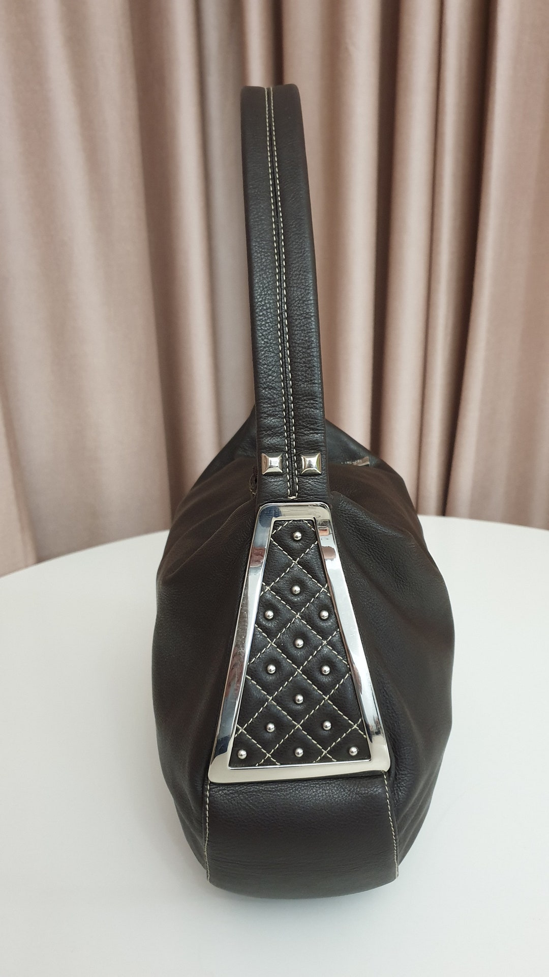 Cromia RARE Genuine Leather Top Luxury Women's Handbag Hobo,color Brown ...