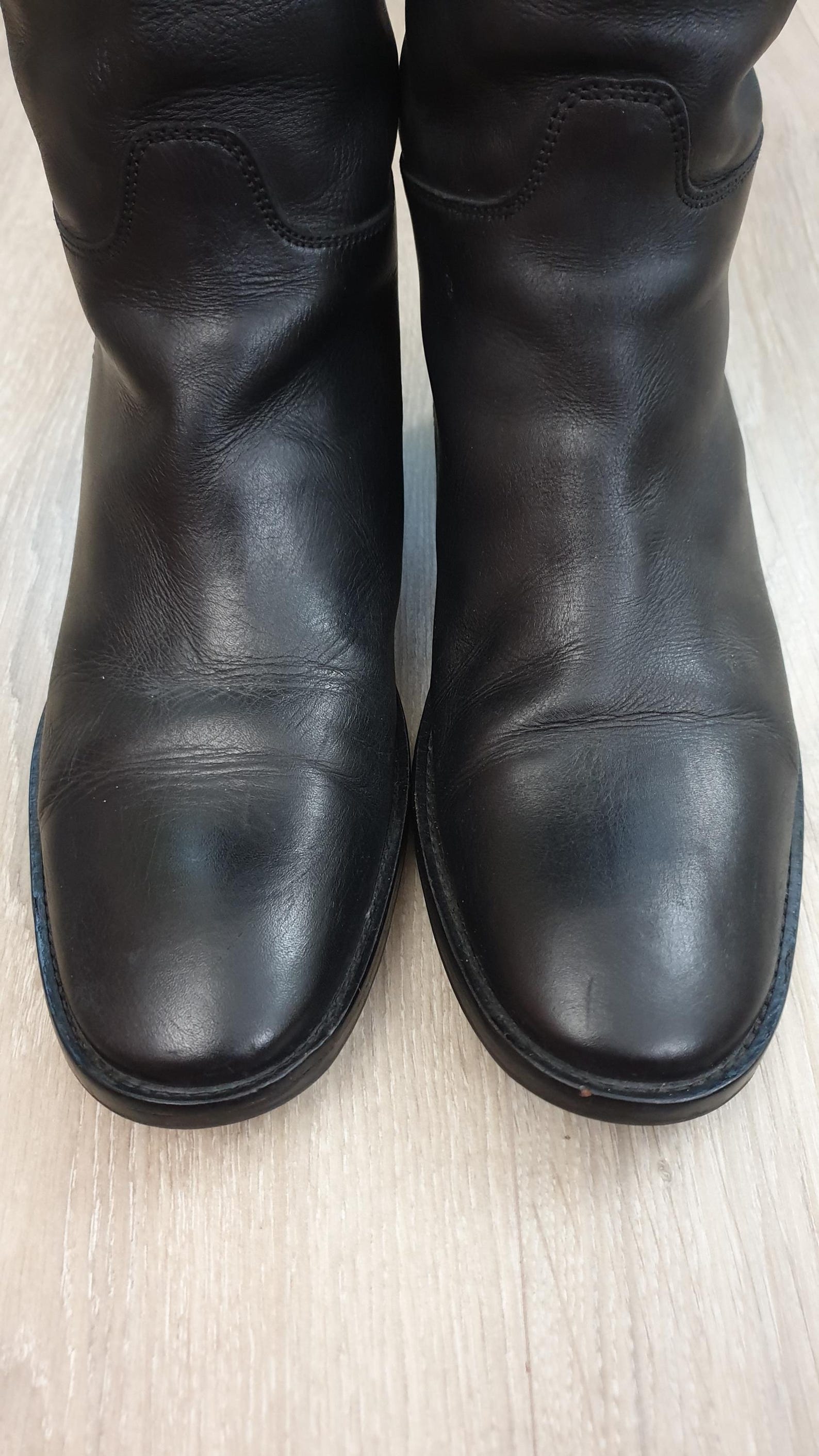 Max Mara Made in Italy RARE Vintage 90' Women's Genuine Leather Knee ...