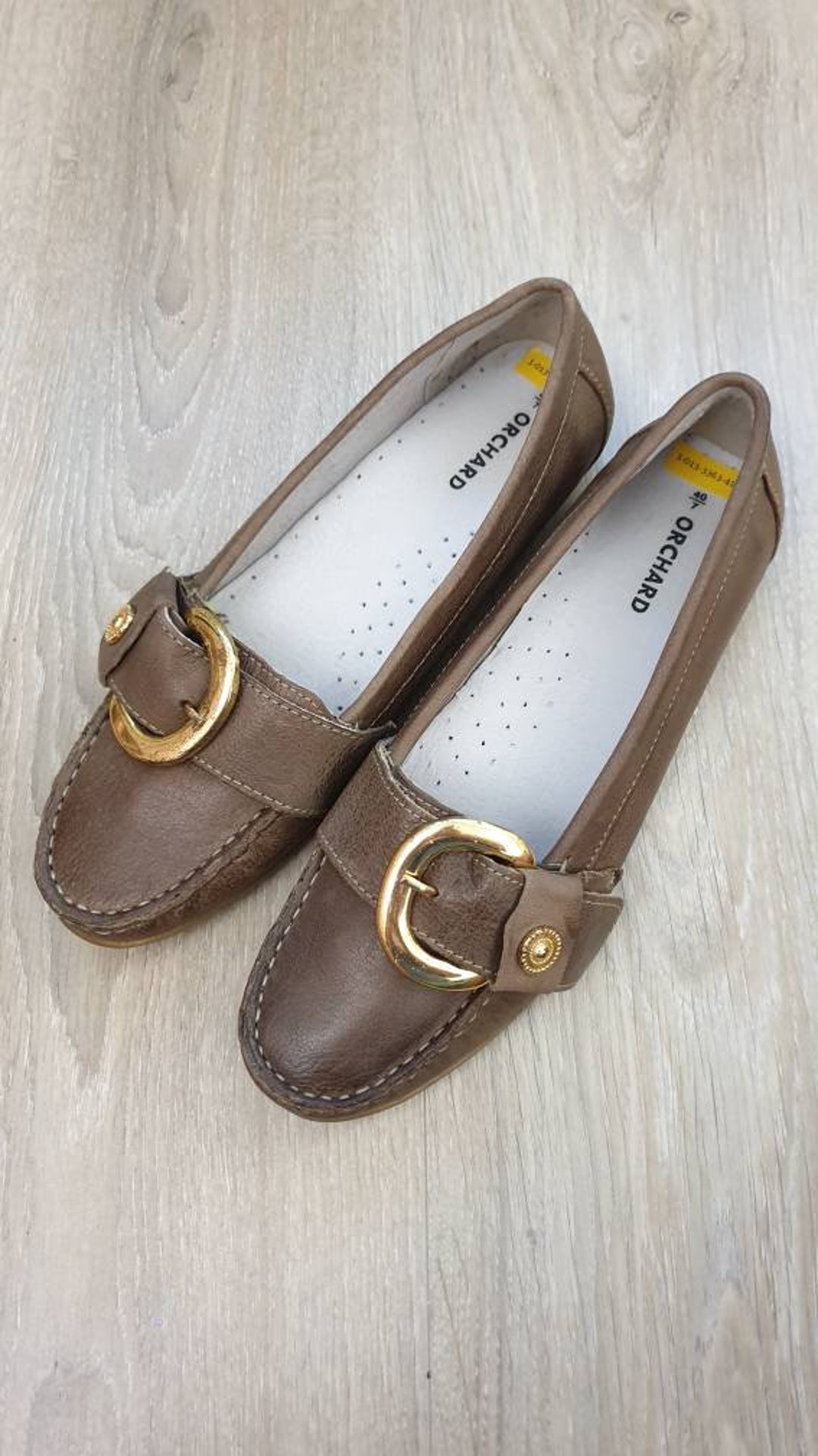 Orchard Genuine Leather Women's Moccasin,brown Color,size EU-40 - Etsy