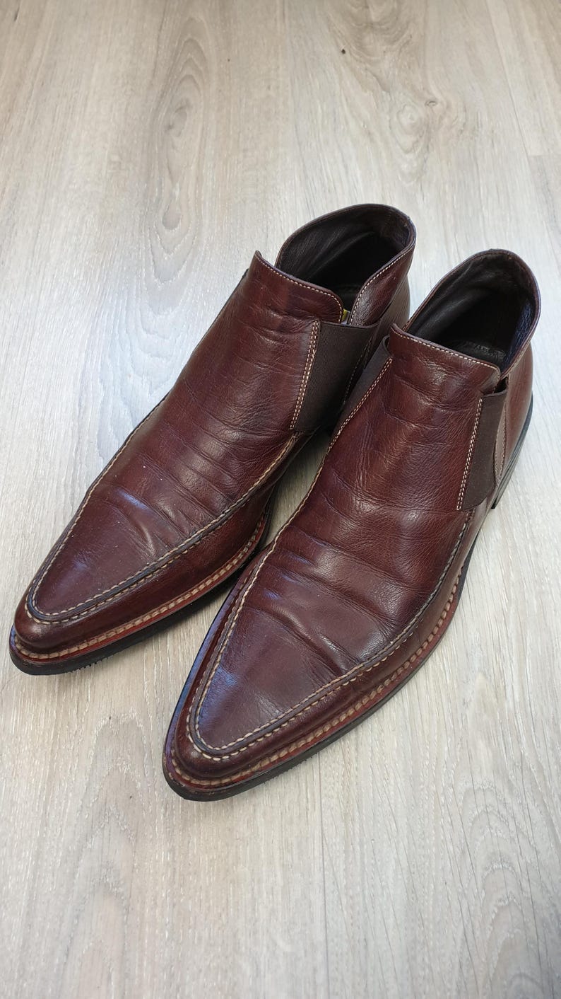 Fabi Made in Italy RARE Vintage 90' Men's Genuine Leather Ankle Shoes ...