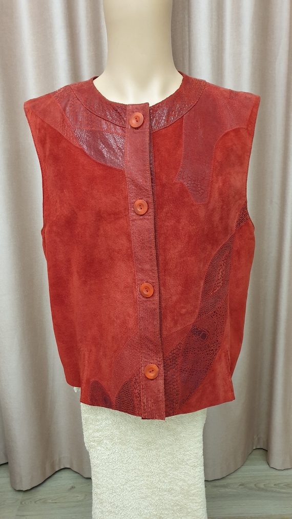 vintage echtes leder red - Gem