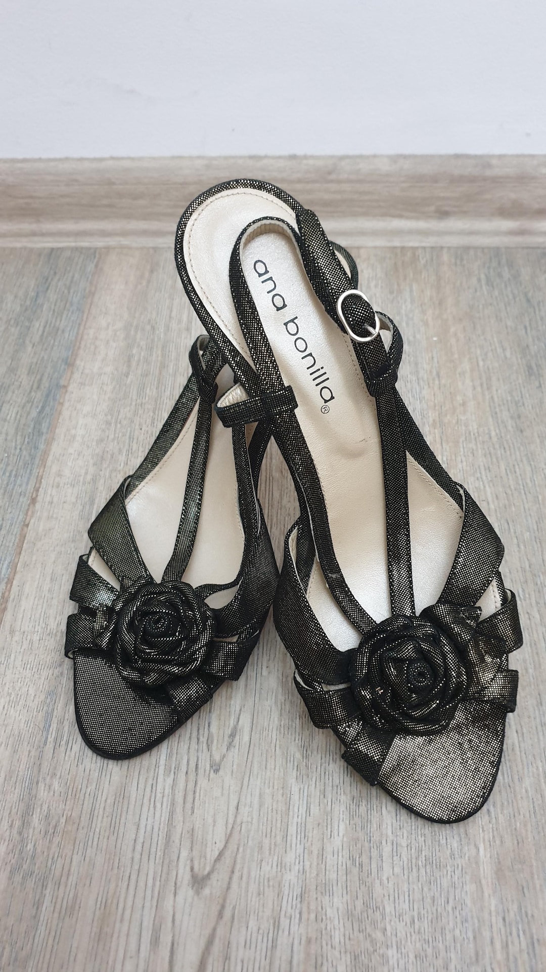 Ana Bonilla Made in Spain Luxury Women's Genuine Leather Heels Sandals ...