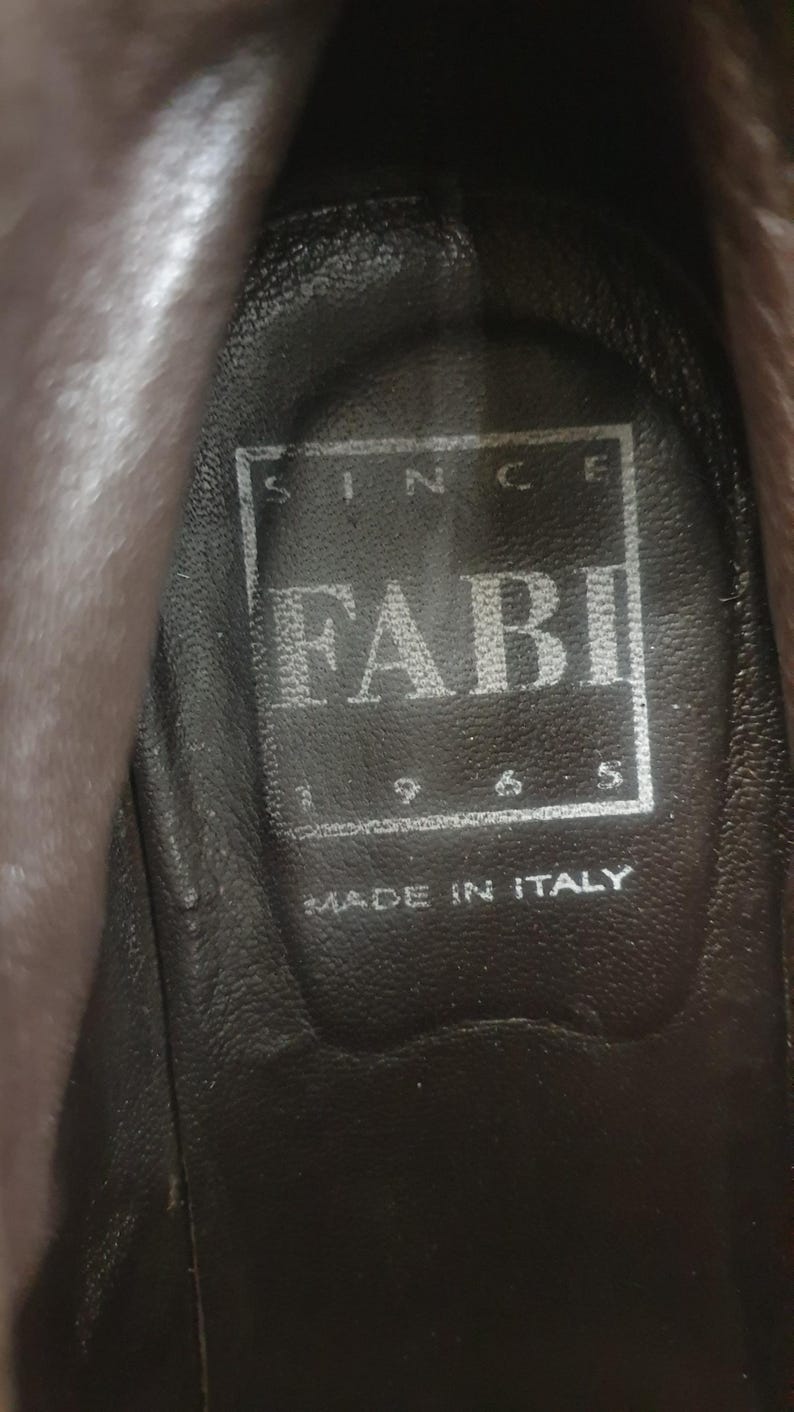 Fabi Made in Italy RARE Vintage 90' Men's Genuine Leather Ankle Shoes ...