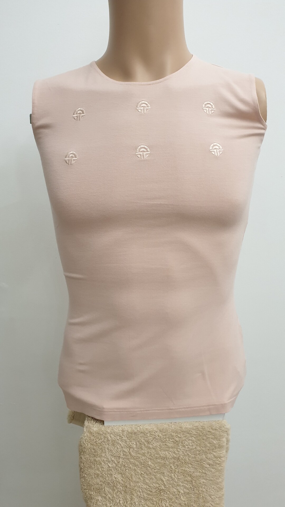 Louis Feraud Made in Germany Luxury Women's Top With Embroidered Logos ...