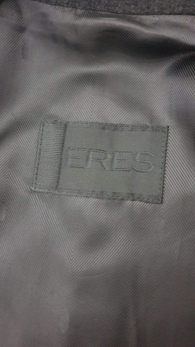 Eres Luxury Long Men's Wool Coat,black Color,size 56 ,2XL - Etsy