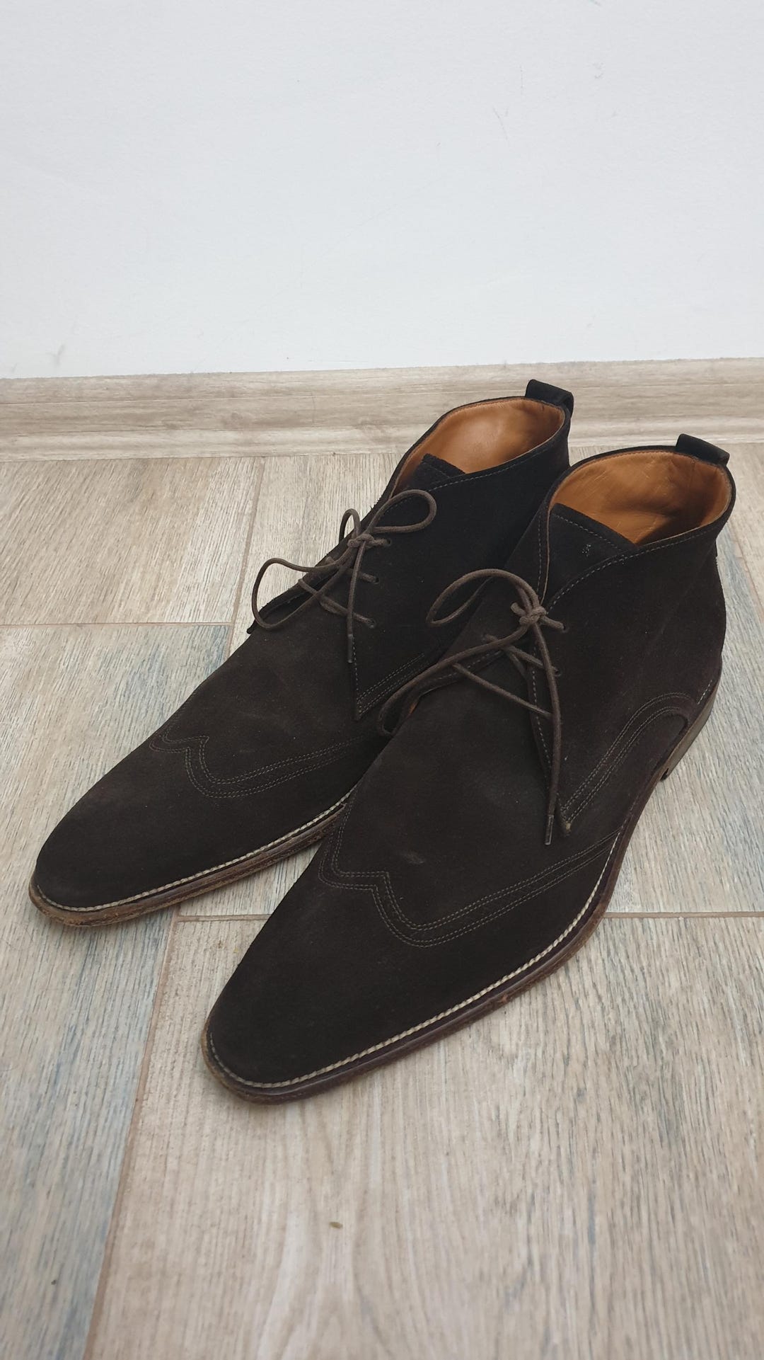 Fabi Made in Italy Luxury Men's Suede Ankle Boots,brown Color,size EU ...
