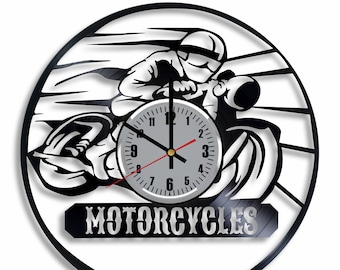 Motorcycle clock | Etsy