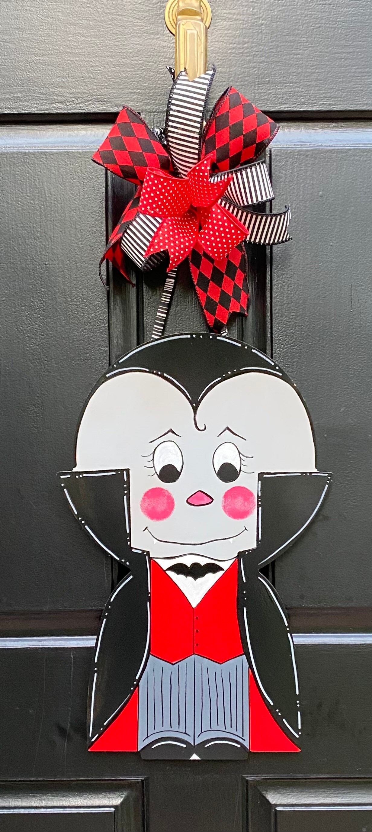 Cute Vampire Door Hanger/ Halloween Door Hanger/ Bats/ Kids - Etsy