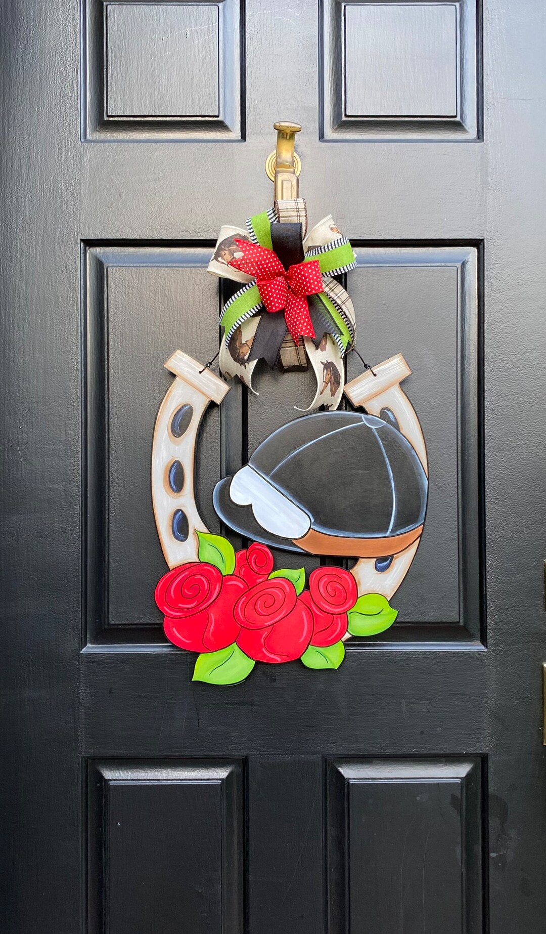 Derby Door Hanger/horse Racing Decor/ Jockey Door Hanger/ Equine Decor ...