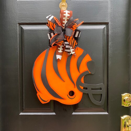 Cincinnati Bengals Door Hanger Front Door Decor Cincinnati - Etsy