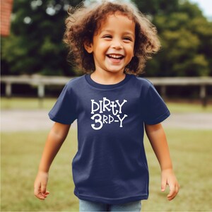 3rd Birthday Shirt, Third Birthday Shirt, Three Shirt, Dirty 3rdy, Dirty Thirdy, Boys 3rd ...
