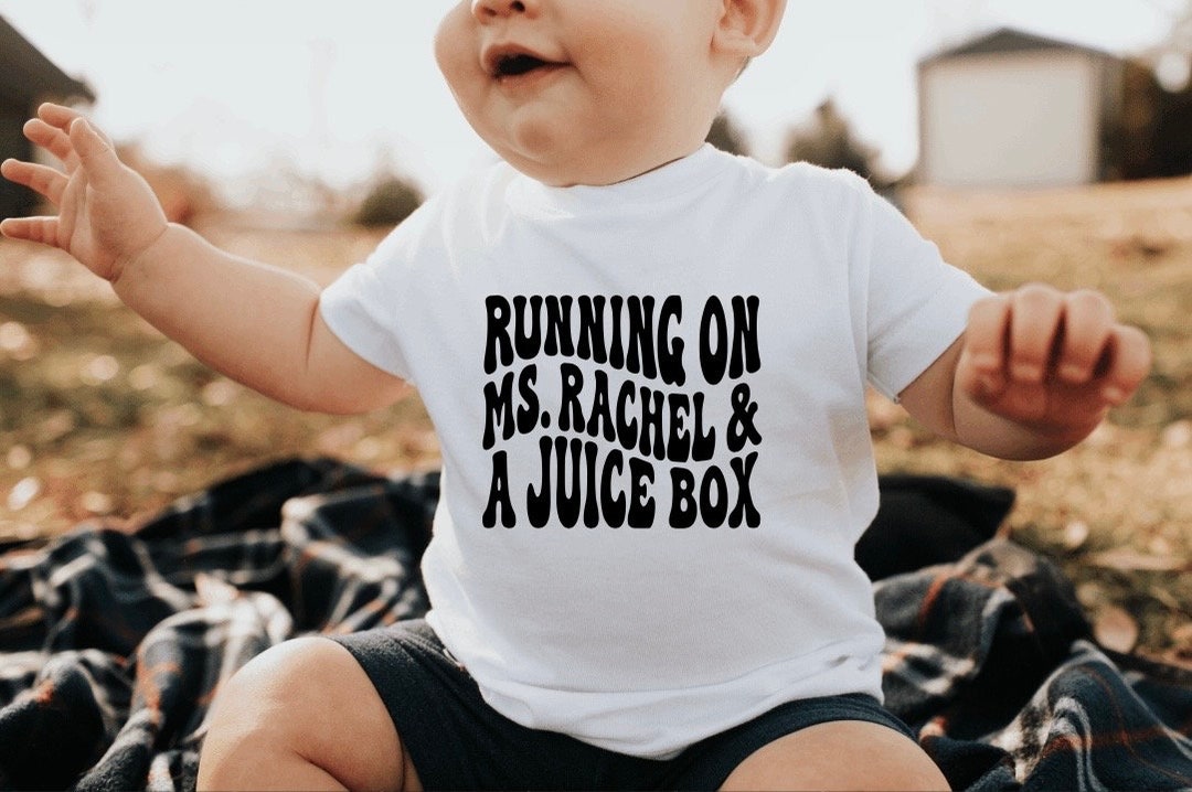 Camiseta de la Sra. Rachel, corriendo con la Sra. Rachel y una caja de ...