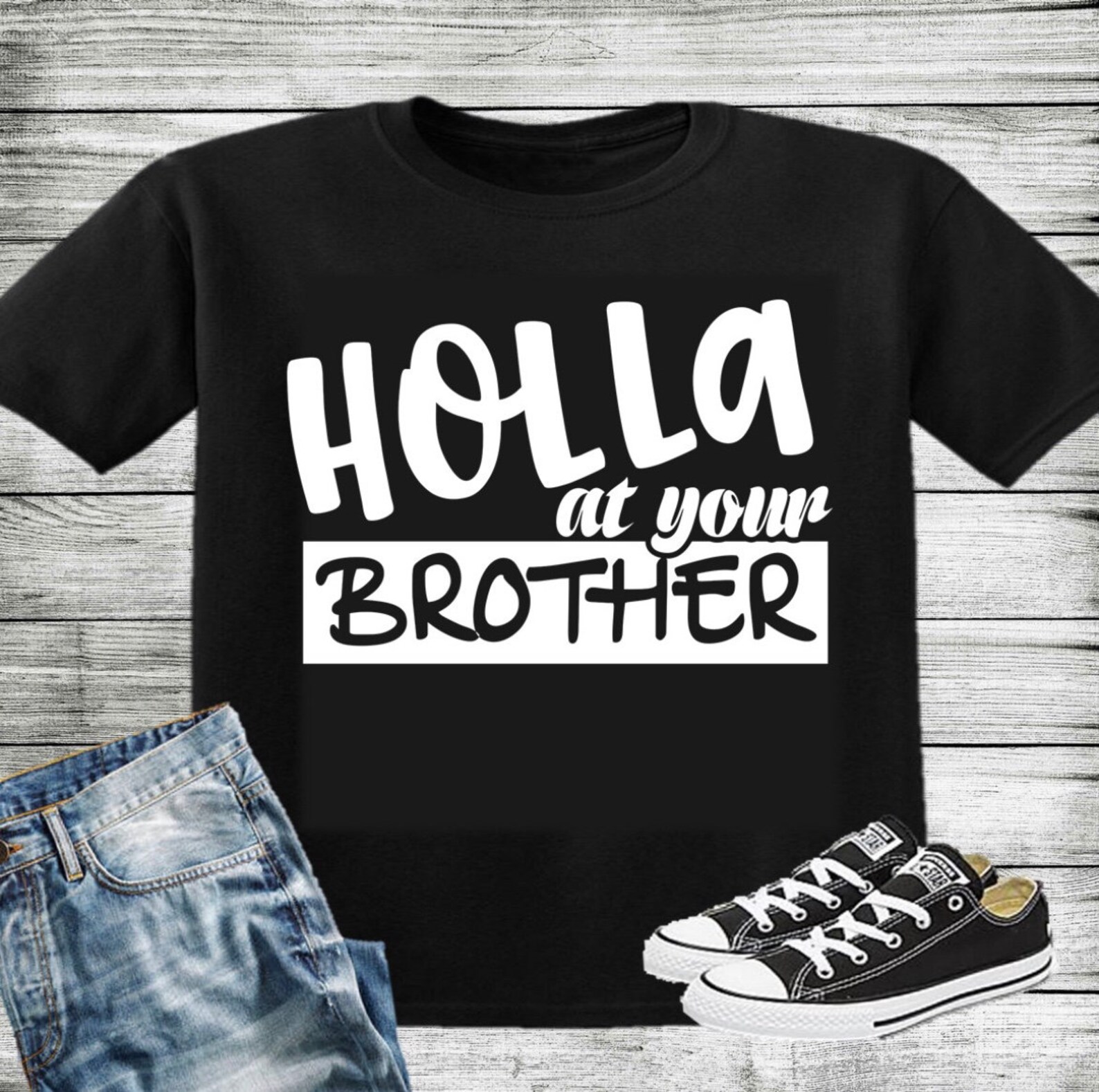 Holla at Your Brother Birthday Shirt: Matching Family Tees - Etsy