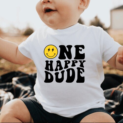 One Happy Dude Party 1st Birthday Smiley Face Party Smiley - Etsy