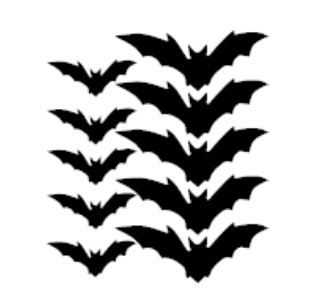 20 Reusable Bat Window Clings - Halloween Decorations - Etsy