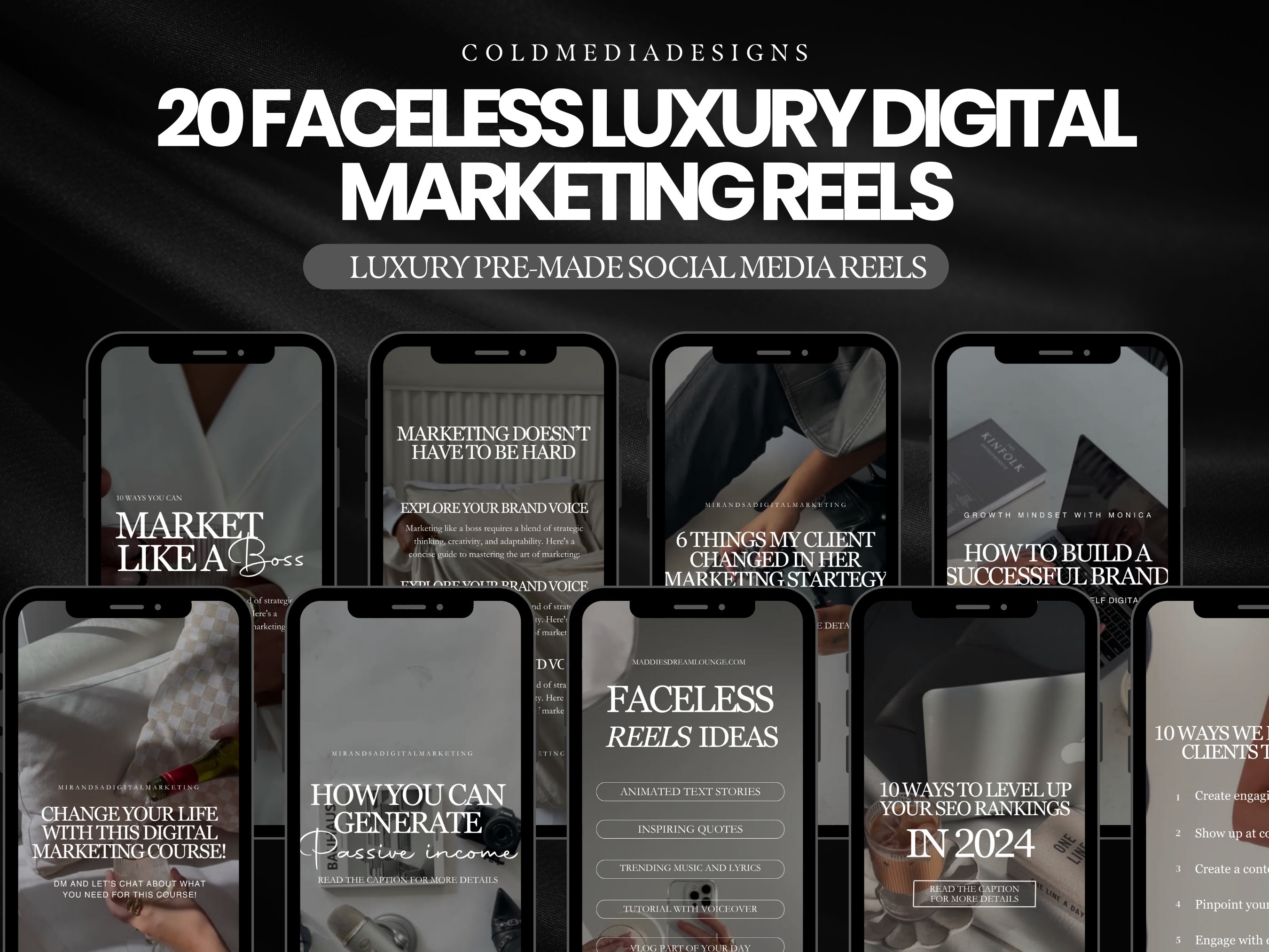 Faceless Instagram Video Reels | Digital Marketing Reels | Social Media ...