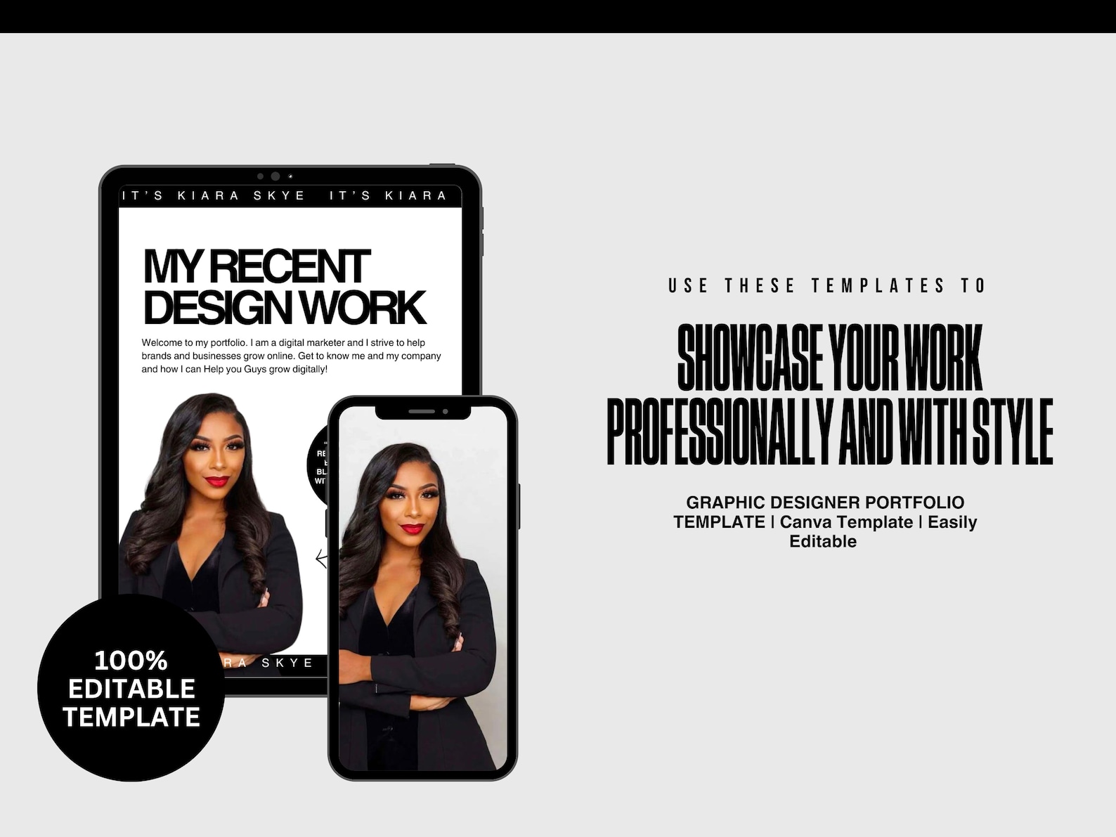 Portfolio Template | Freelancer Portfolio | Upwork Portfolio | Graphic ...