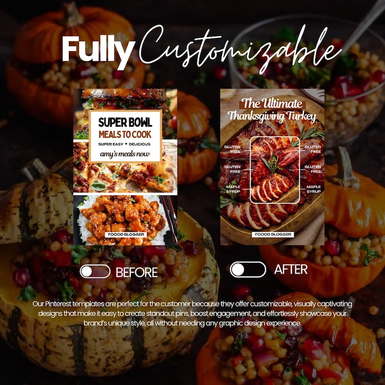 Pinterest Templates | Pinterest Template |pinterest Pins | Food Blogger ...
