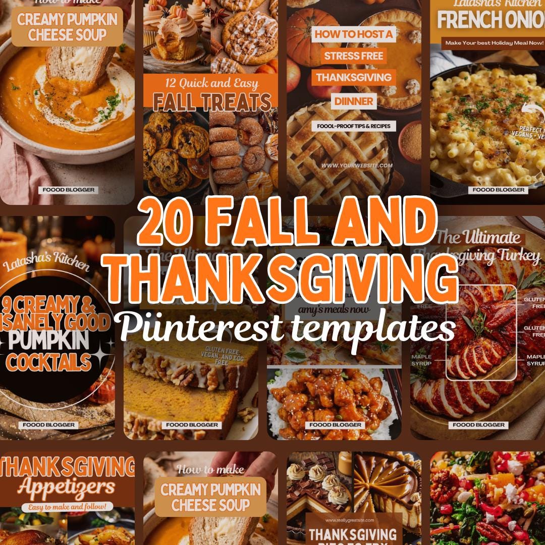 Pinterest Templates | Pinterest Template |pinterest Pins | Food Blogger ...