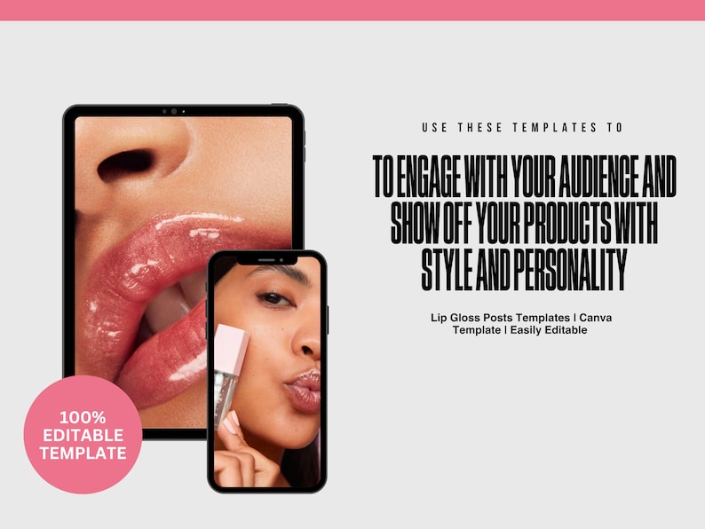 20 Instagram Templates | Social Media Templates | Lip Gloss Graphics ...