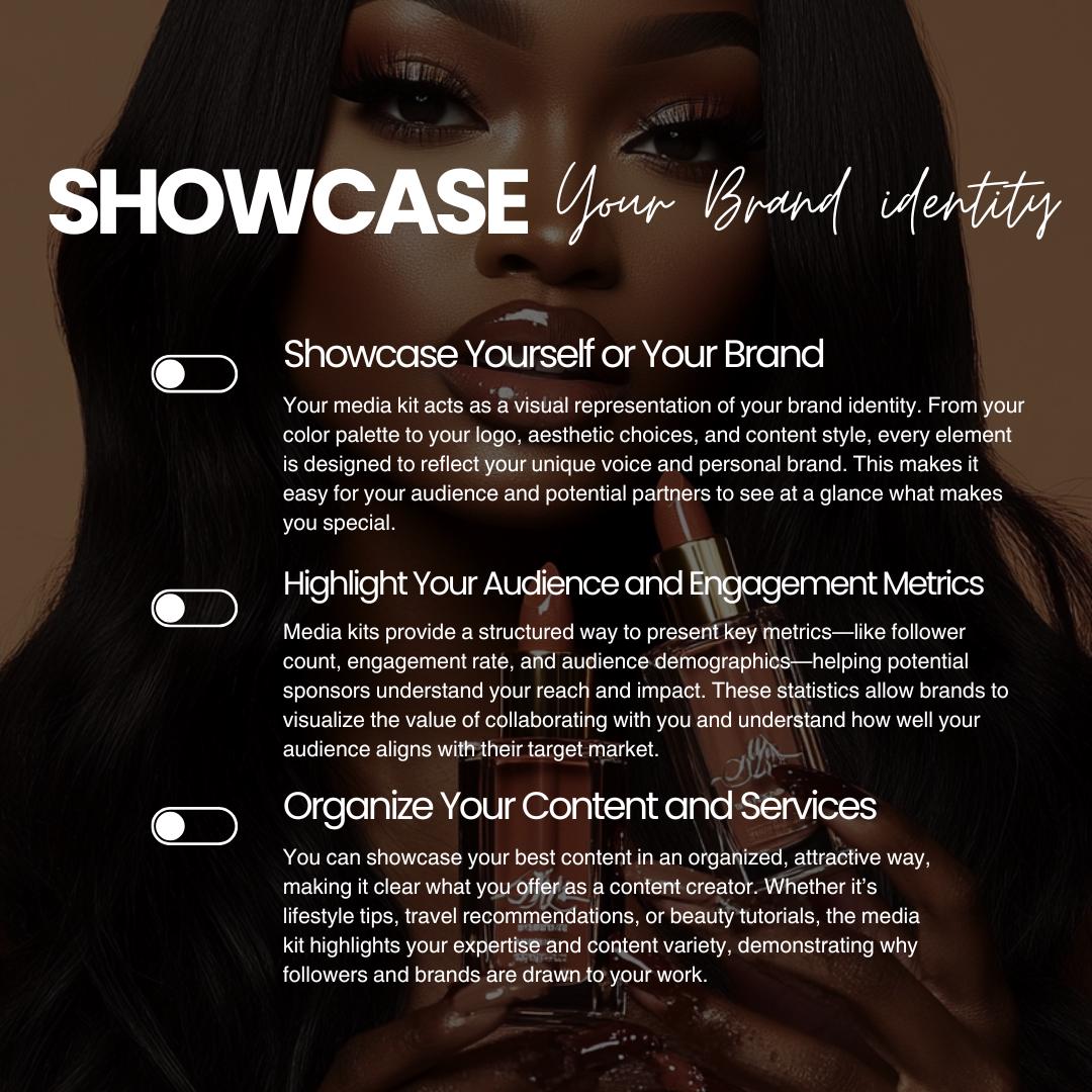 4 Page Media Kit & Rate Card Template | Instagram Influencer | Blogger ...