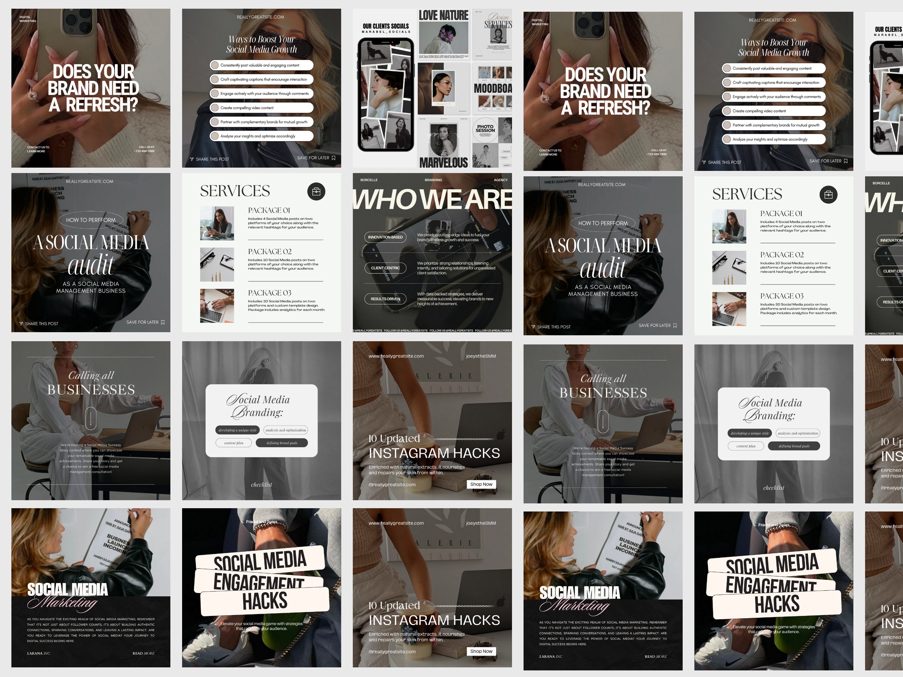 20 Instagram Posts Templates | Marketing Templates | Instagram ...