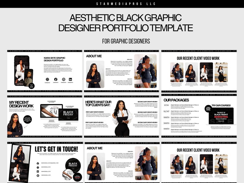 Portfolio Template | Freelancer Portfolio | Upwork Portfolio | Graphic ...