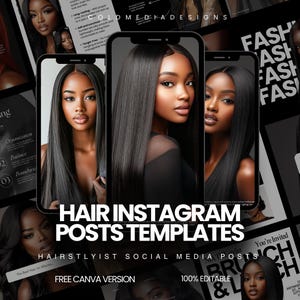 Luxury Hair Templates for Instagram | Hairstylists Instagram Posts ...