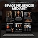 Most Popular Media Influencer Kit Canva Template | Instagram Blogger ...
